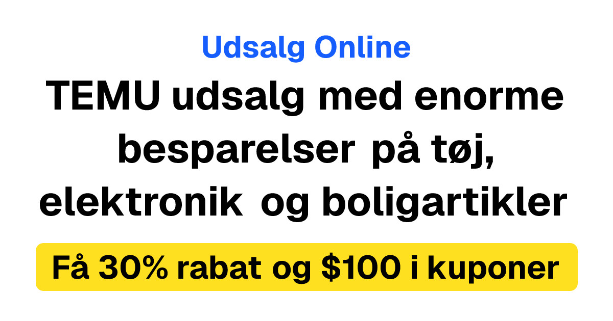 TEMU Tilbud | Spar penge på tusindvis af produkter