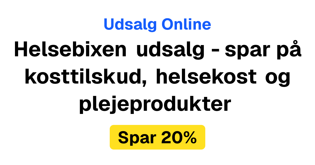 Helsebixen udsalg | Tilbud på helsekost og kosttilskud