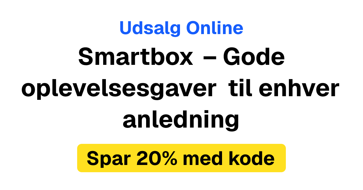 Smartbox tilbud | Spar på gavekort og oplevelsesbokse